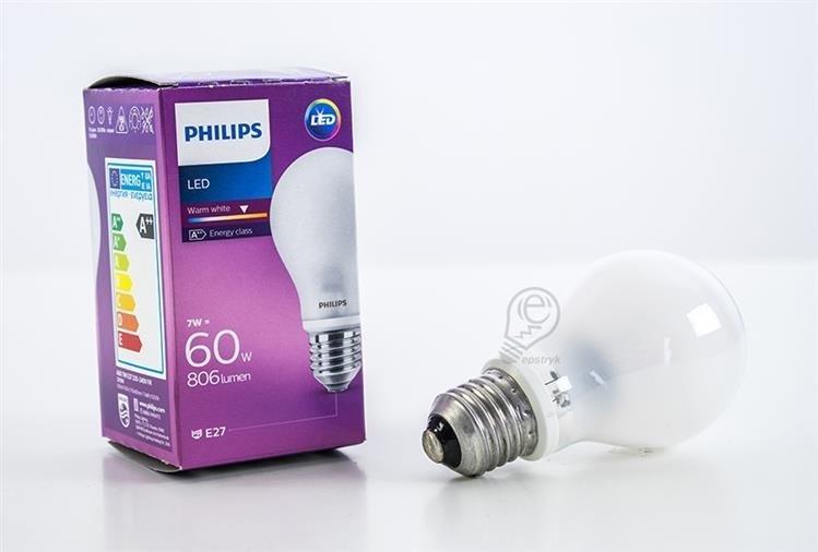 Żarówka LED classic E27 7W 2700K A60 ciepła Philips - Epstryk