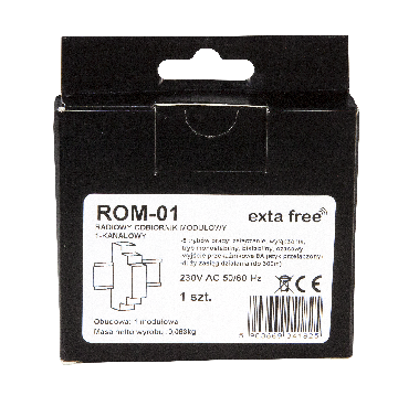 Radiowy odbiornik modułowy 1-kanałowy, ROM-01, exta free Zamel - Epstryk