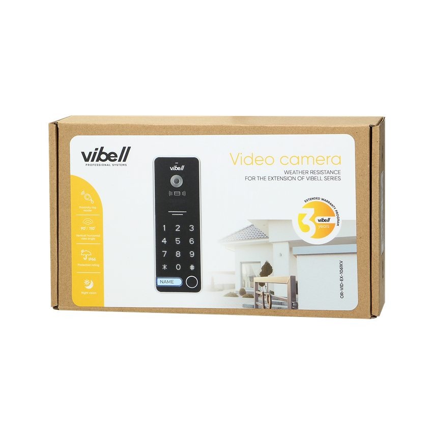 Wideo kaseta 1-rodzinna z kamerą, szyfratorem i RFID, do zastosowania w ...