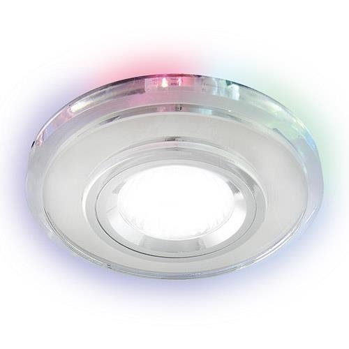 Riana LED C Chrome RGB, sufitowa oprawa halogenowa z paskiem RGB - Epstryk