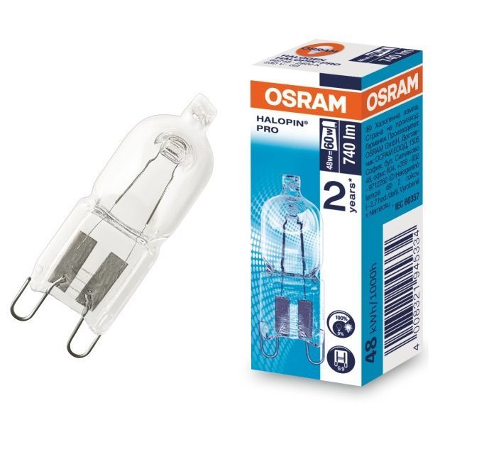 Żarówka halogenowa HALOPIN PRO G9 48W 2800K 740lm Osram - Epstryk